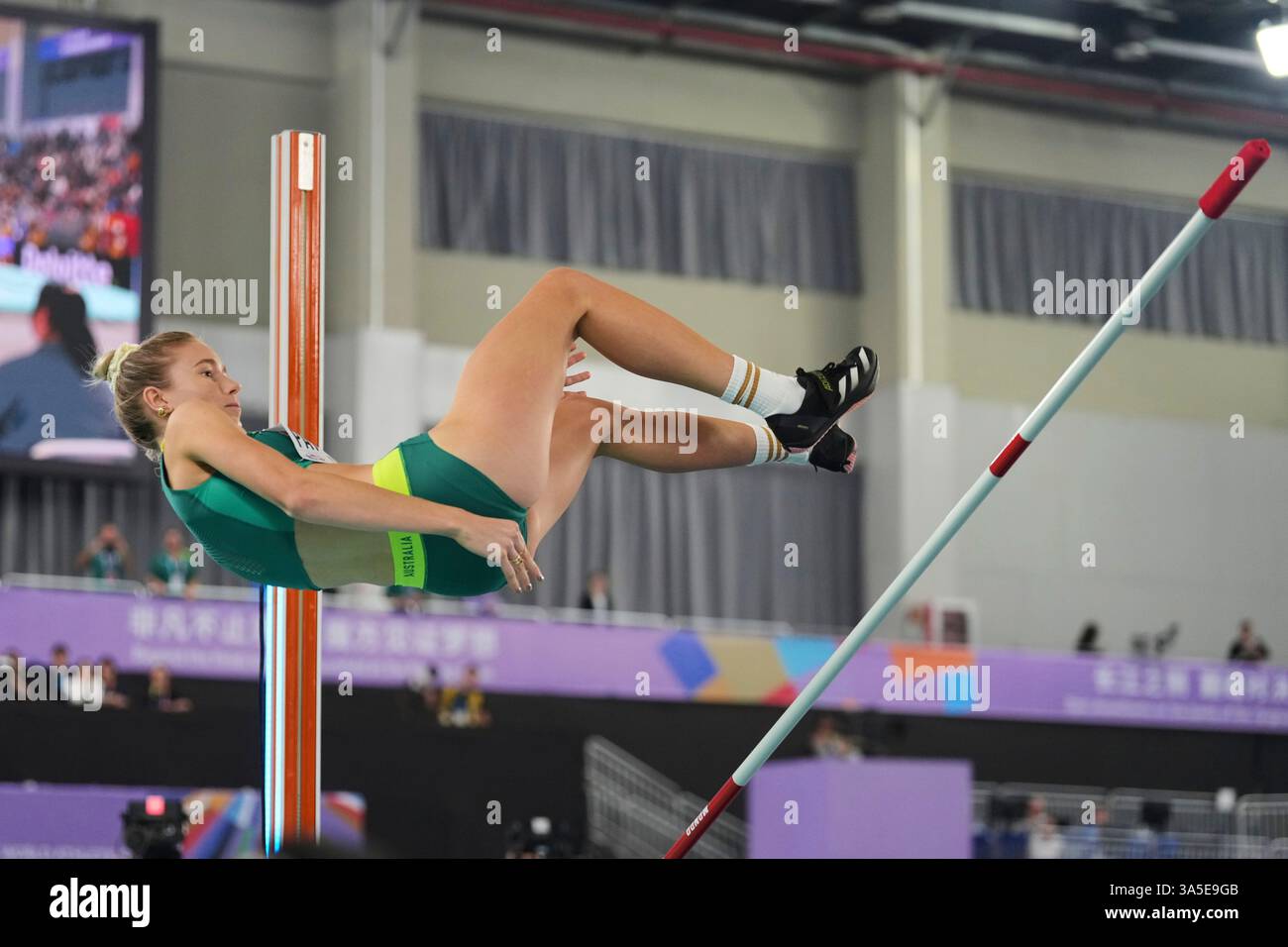 Eleanor Patterson of Australia competes in the women's high jump at the ...