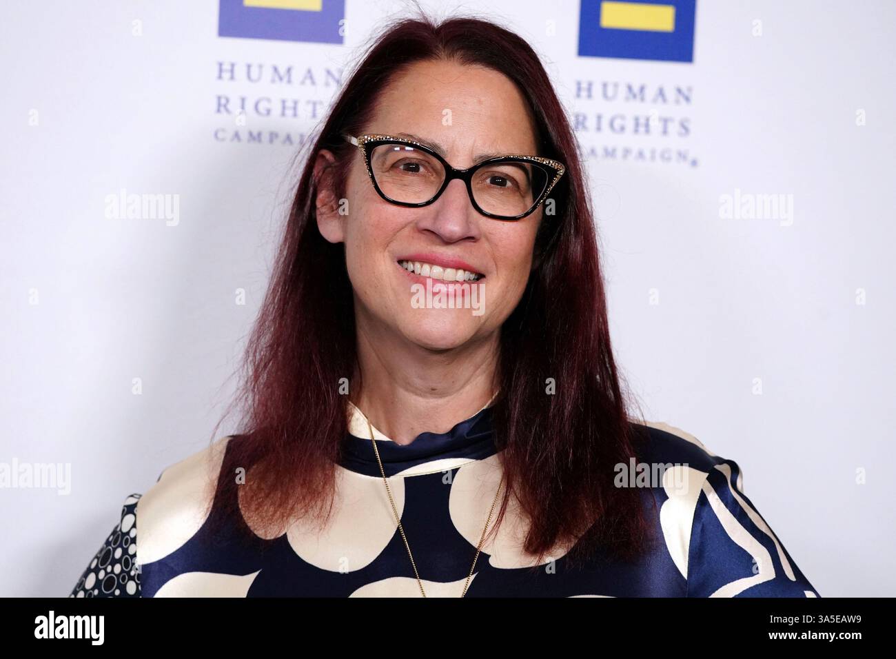 Laura Friedman arrives at the Human Rights Campaign's dinner on ...