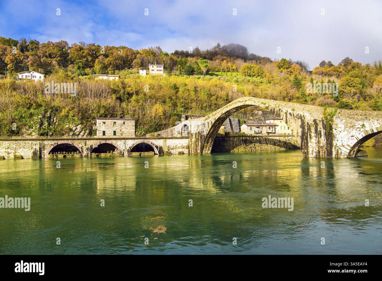 The bridge of Mary Magdalene is medieval structure that crosses the ...