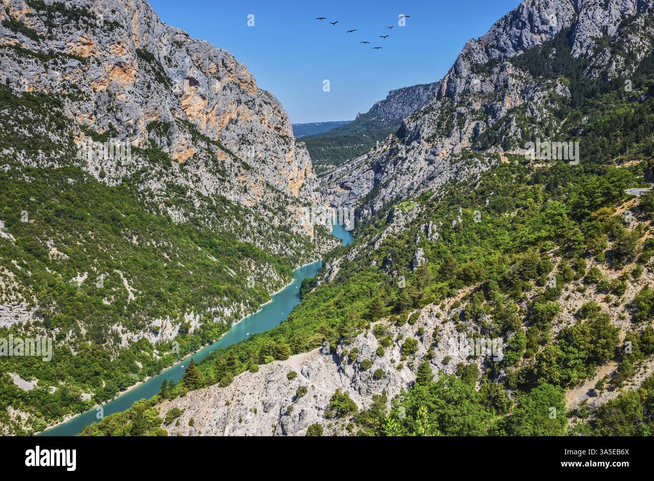 Canyon of Verdon, Provence. The largest alpine canyon Verdon spring ...
