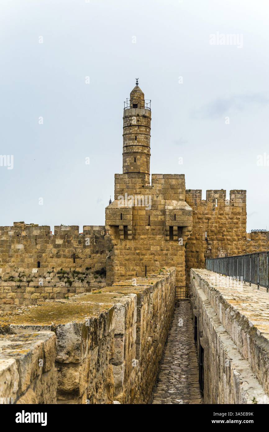 Eternal Jerusalem. Narrow passage inside defensive wall. Fascinating ...