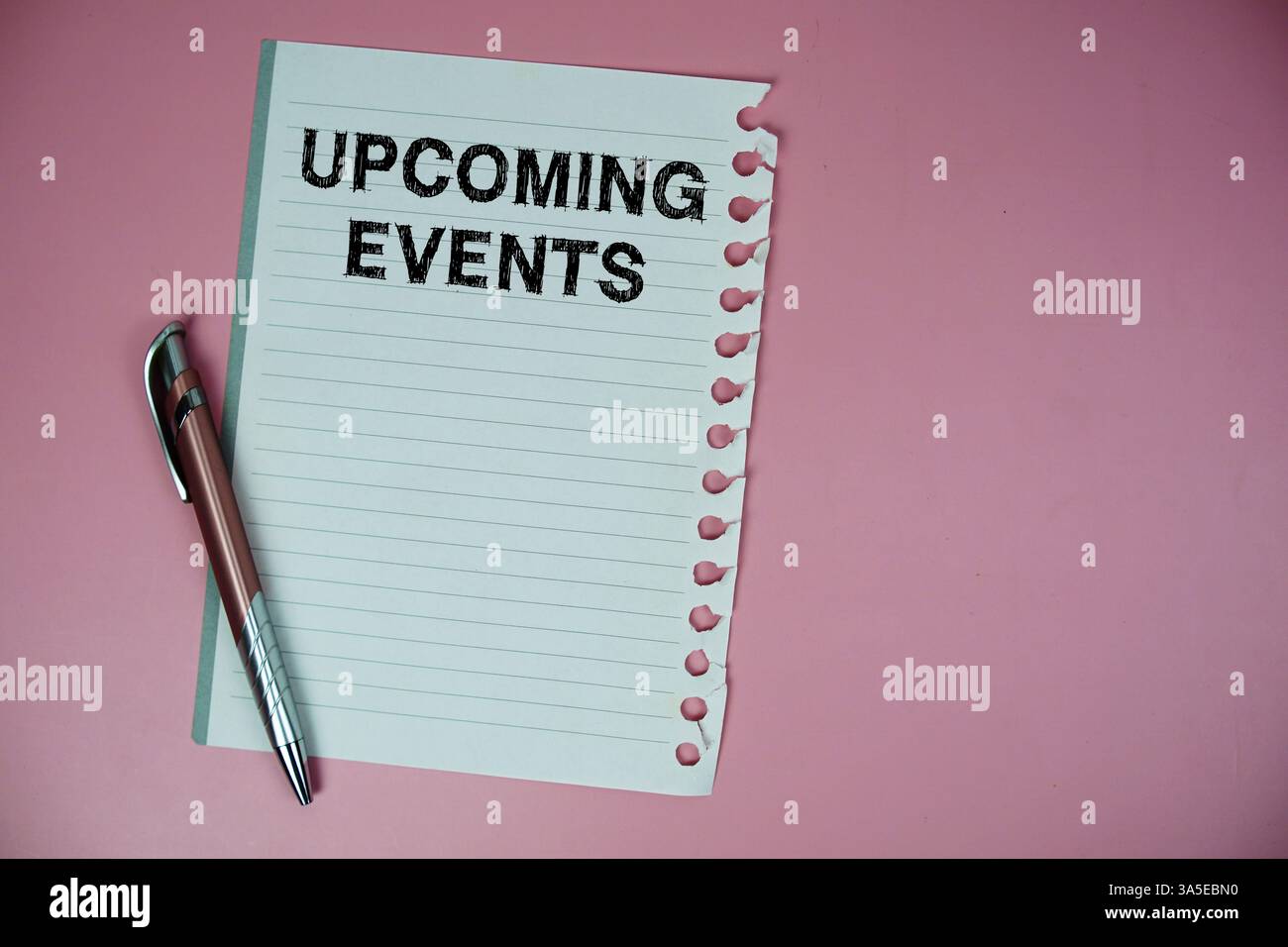 Upcoming events label sign hi-res stock photography and images - Alamy