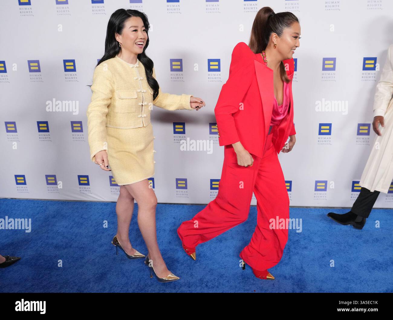 (L-R) Sherry Cola and Ashley Park arrives at the Human Rights Campaign ...