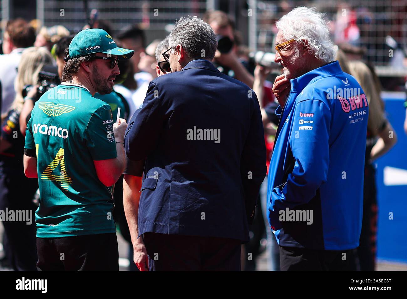 ALONSO Fernando (spa), Aston Martin F1 Team AMR25, portrait, DOMENICALI ...