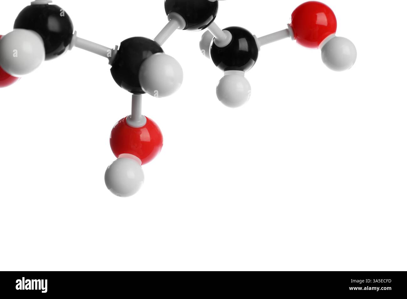 Molecule of glucose isolated on white. Chemical model Stock Photo - Alamy