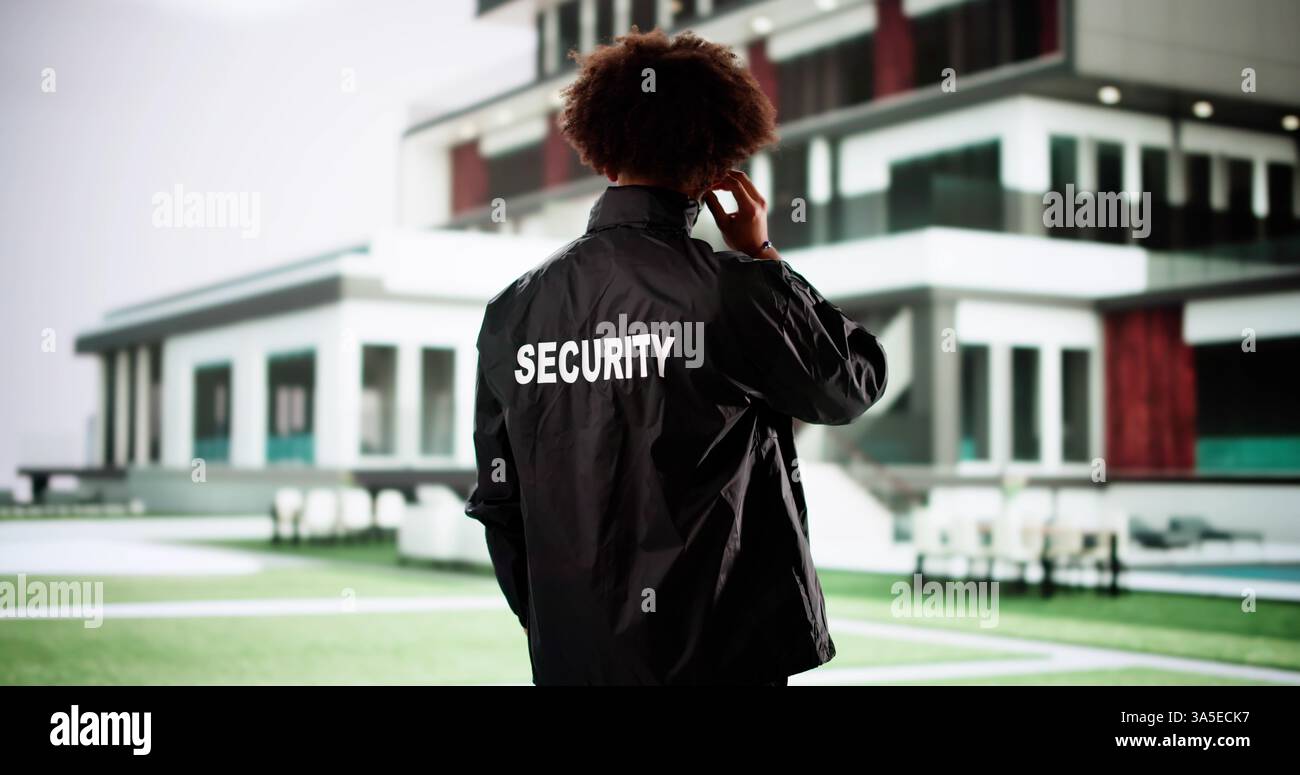 Male security guard protects hi-res stock photography and images - Alamy