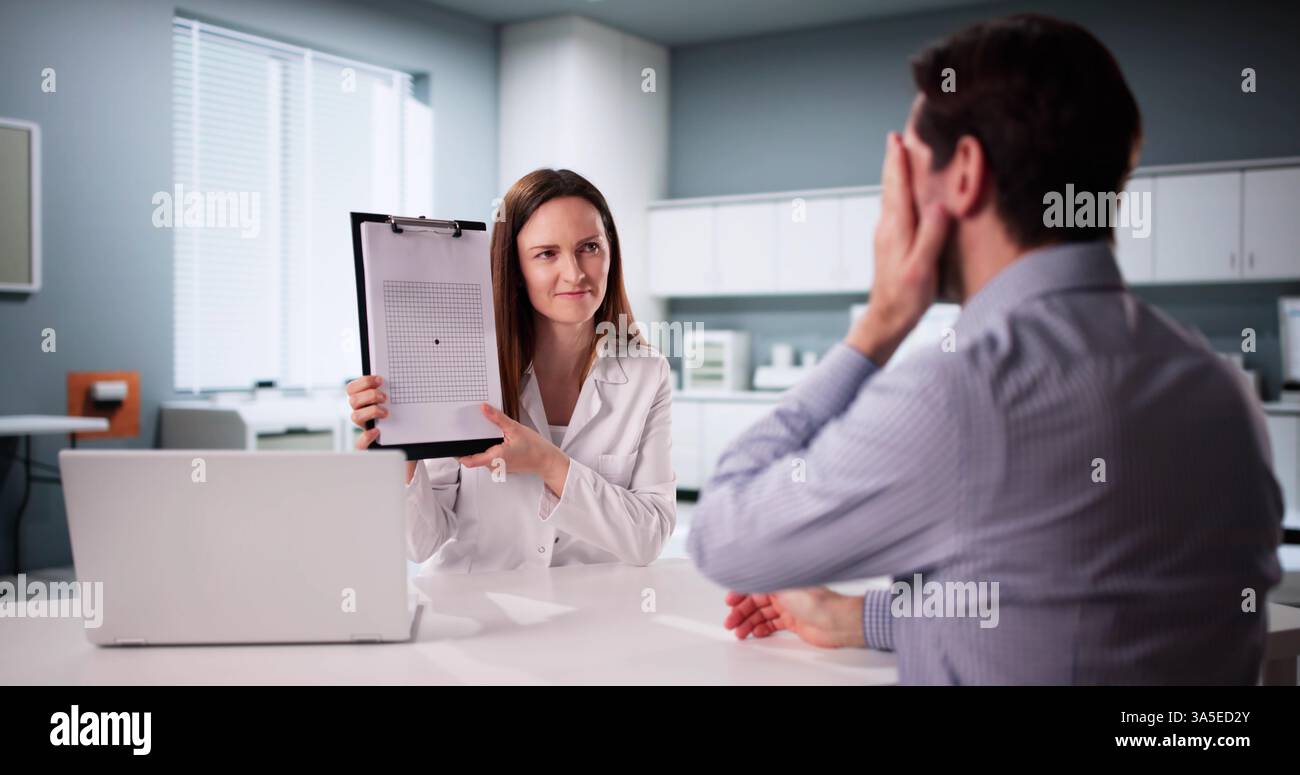 Amsler Grid Sight Examination: Ophthalmology Test for Macular ...