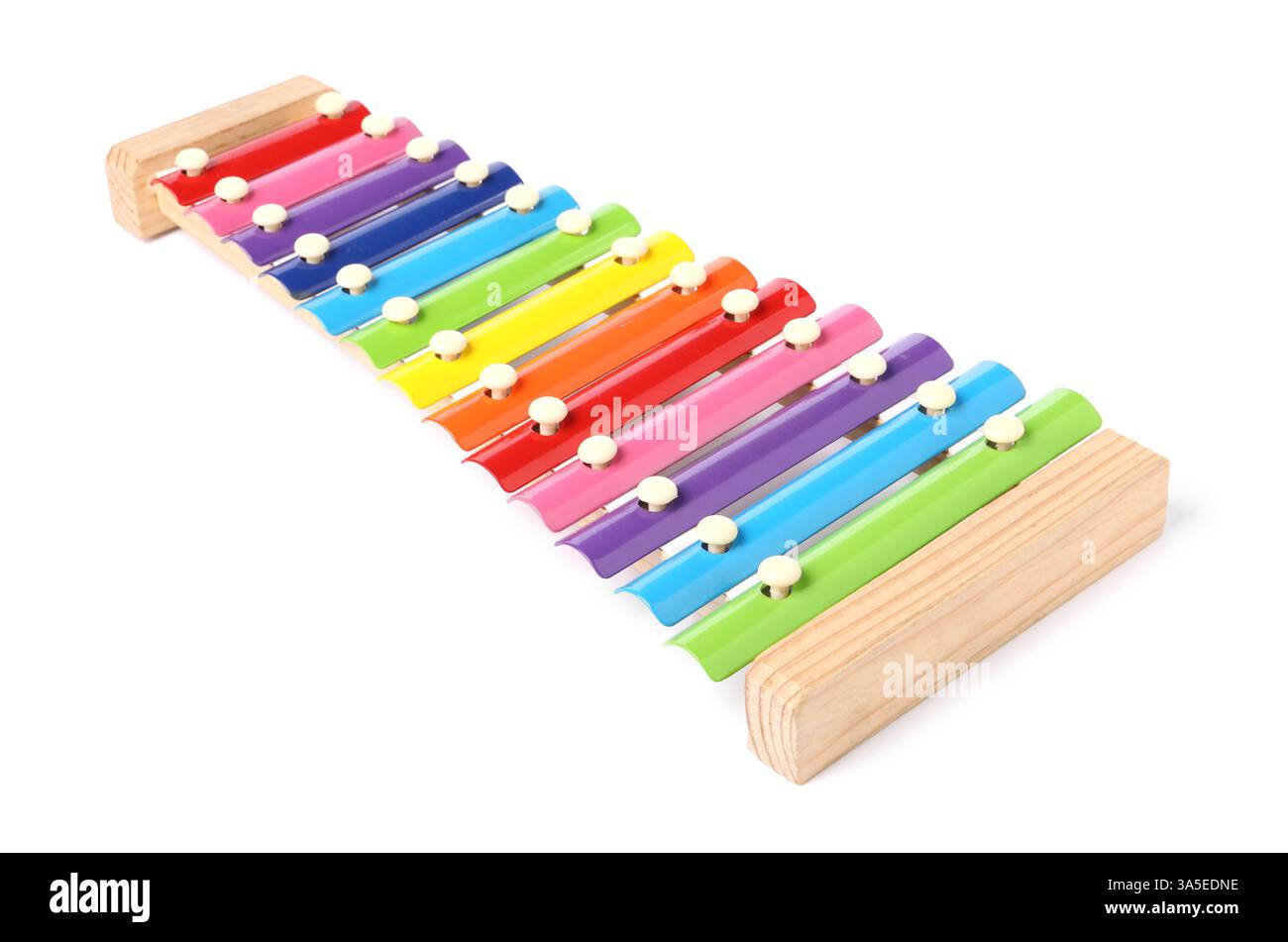 Colorful toy xylophone isolated on white. Child's musical instrument ...