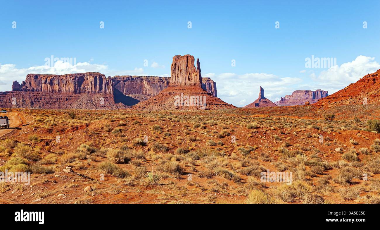 The famous rock Mitten. Monument Valley. USA. Navajo Indian ...