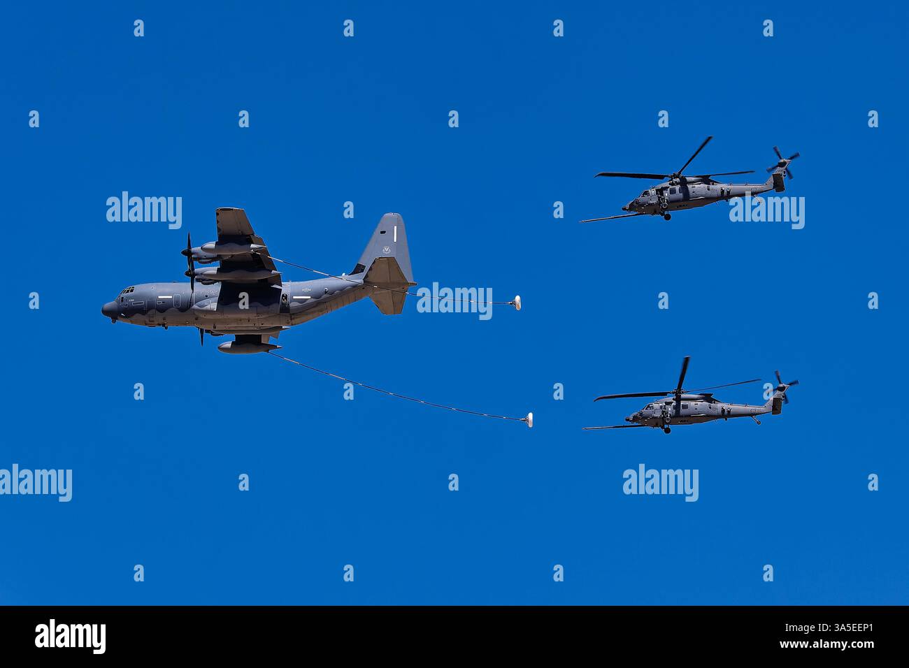 Davis Monthan AFB 3-22-2025 Tucson AZ USA USAF HC-130J and 2 HH-60W ...