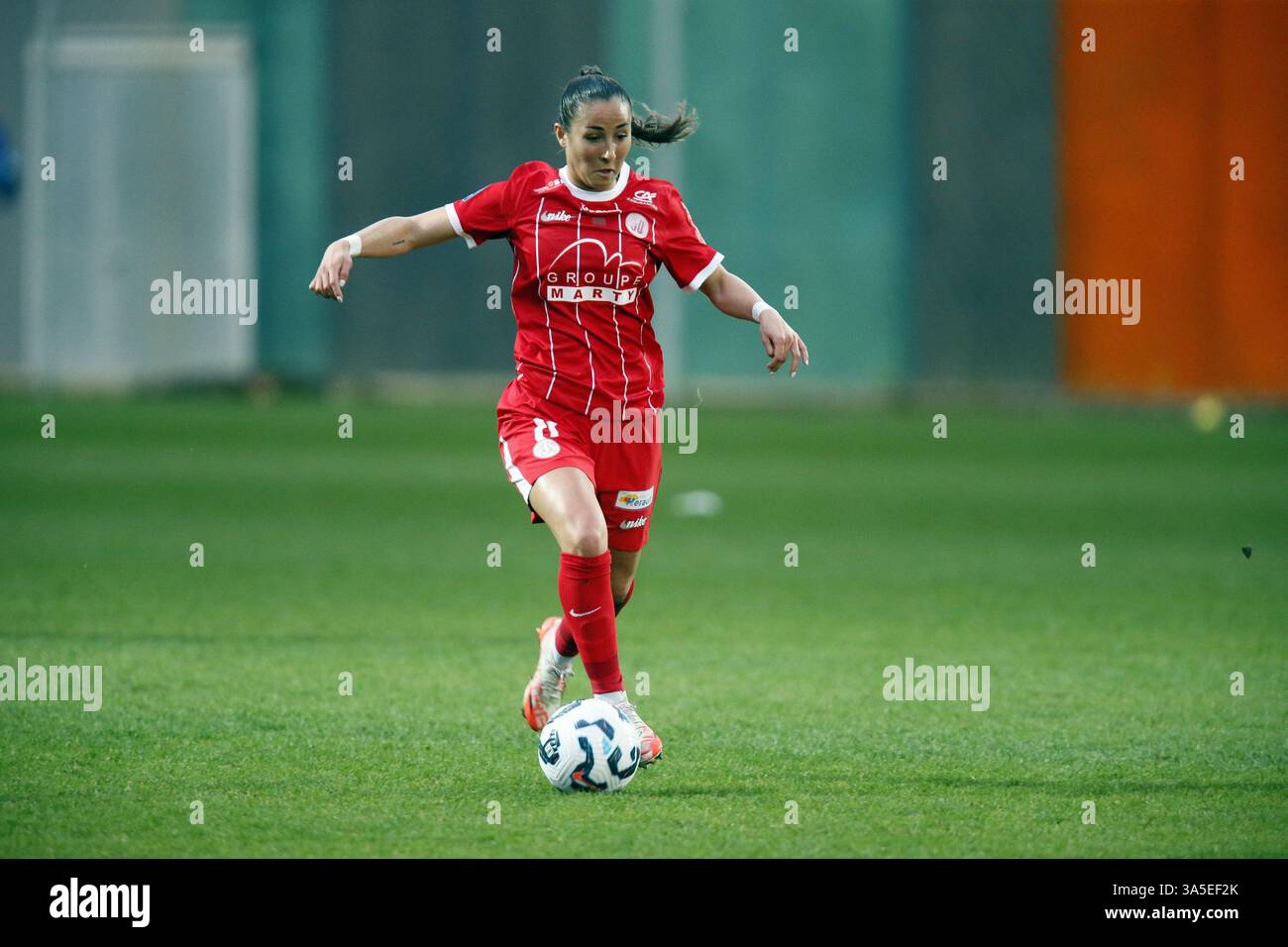 Sonia OUCHENE of Montpellier HSC during the Women's French championship ...