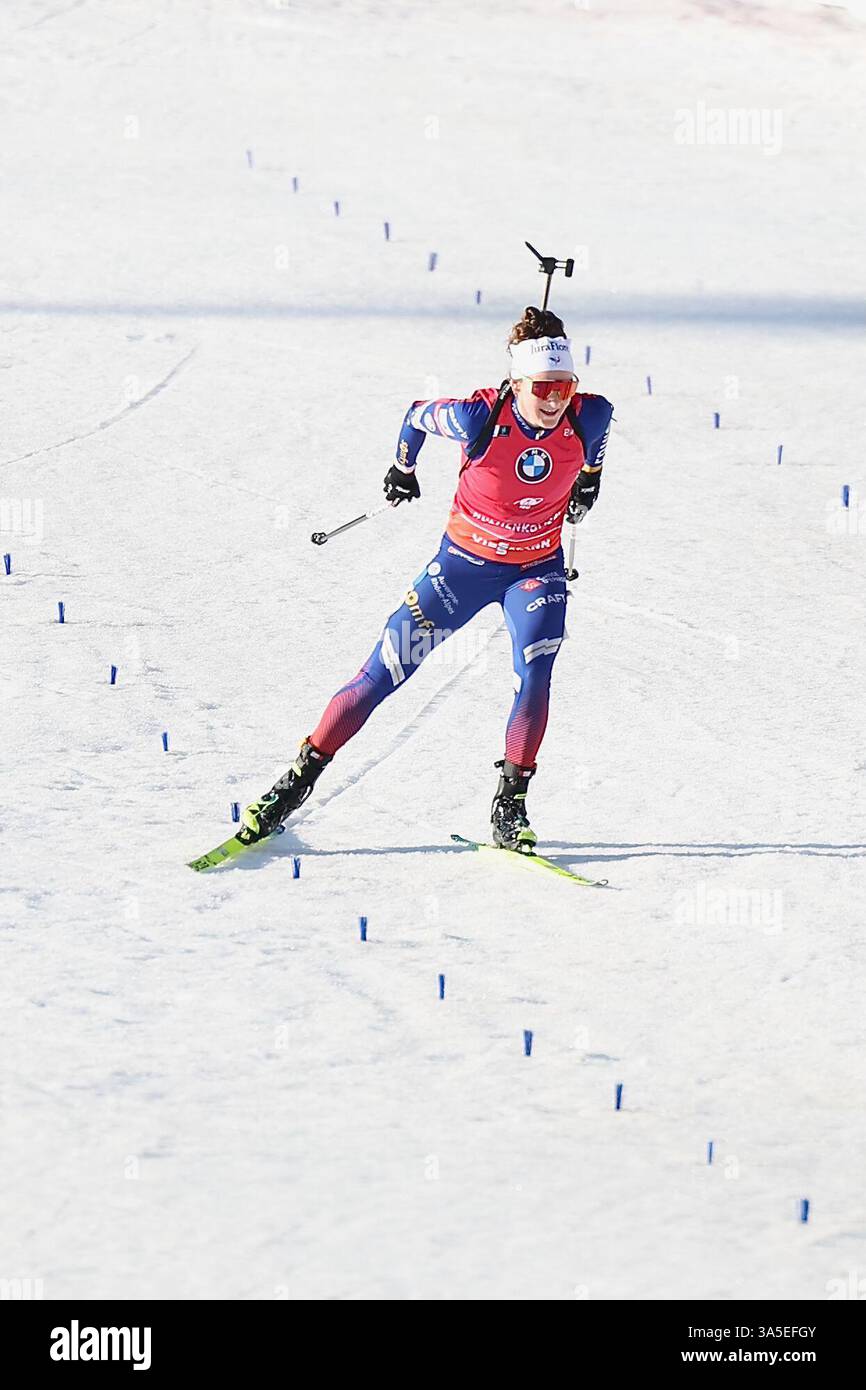 Lou Jeanmonnot of France during the BMW IBU World Cup Oslo Holmenkollen ...