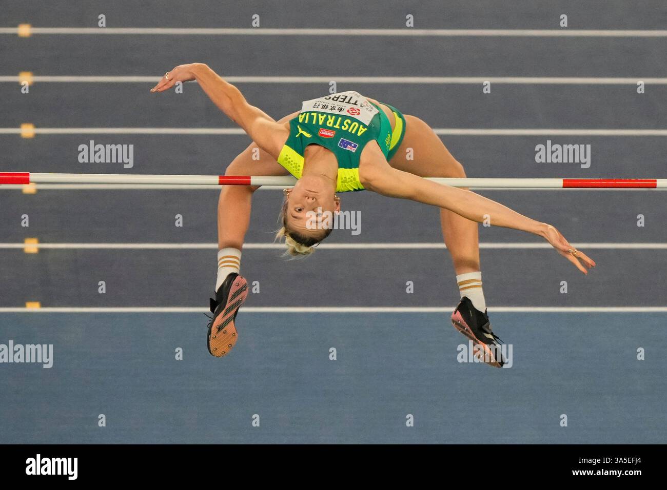 Eleanor Patterson of Australia competes in the women's high jump at the ...