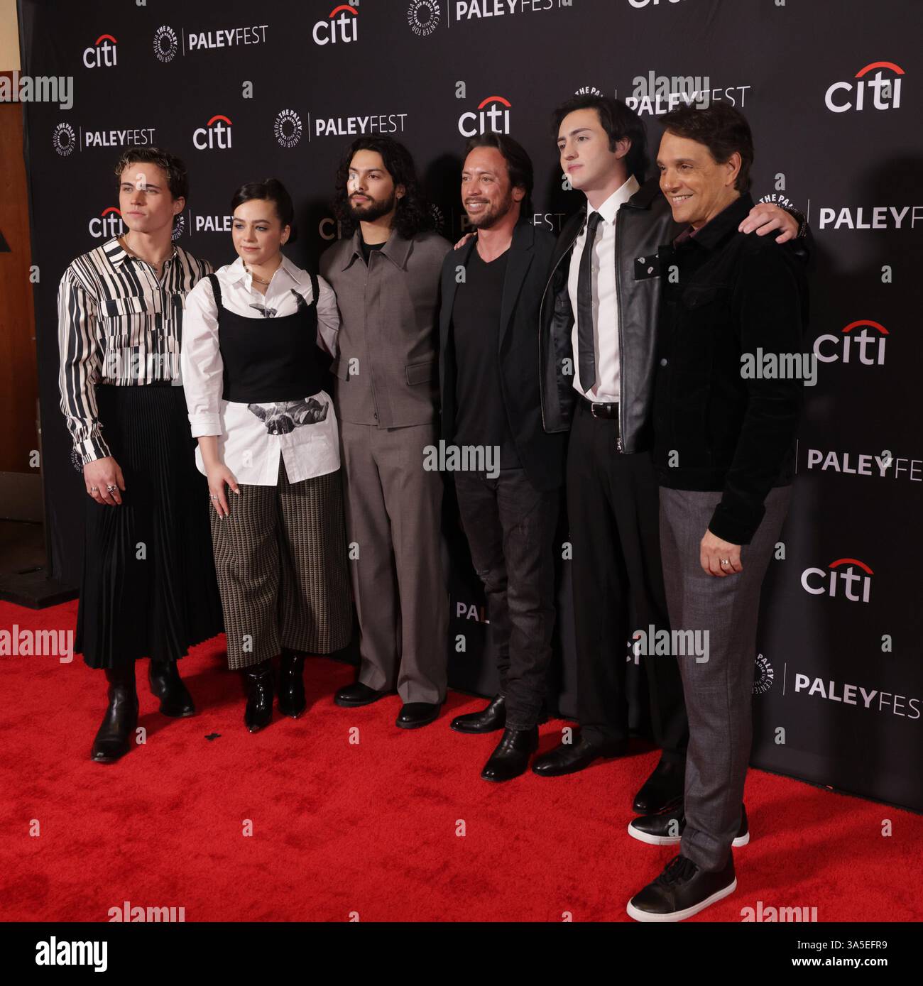 Los Angeles, USA. 22nd Mar, 2025. Tanner Buchanan, Mary Mouser, Xolo ...