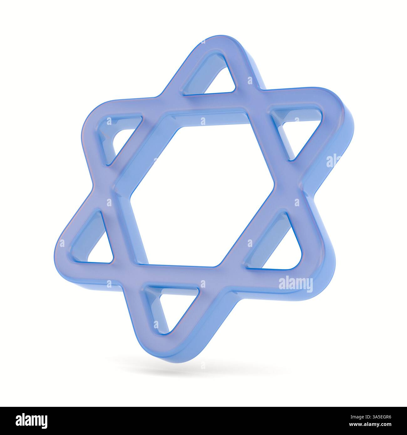 Star of Judah on white background. Isolated 3D illustration Stock Photo ...