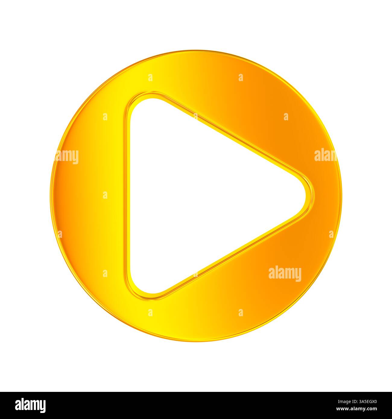 Symbol play on white background. Isolated 3D illustration Stock Photo ...