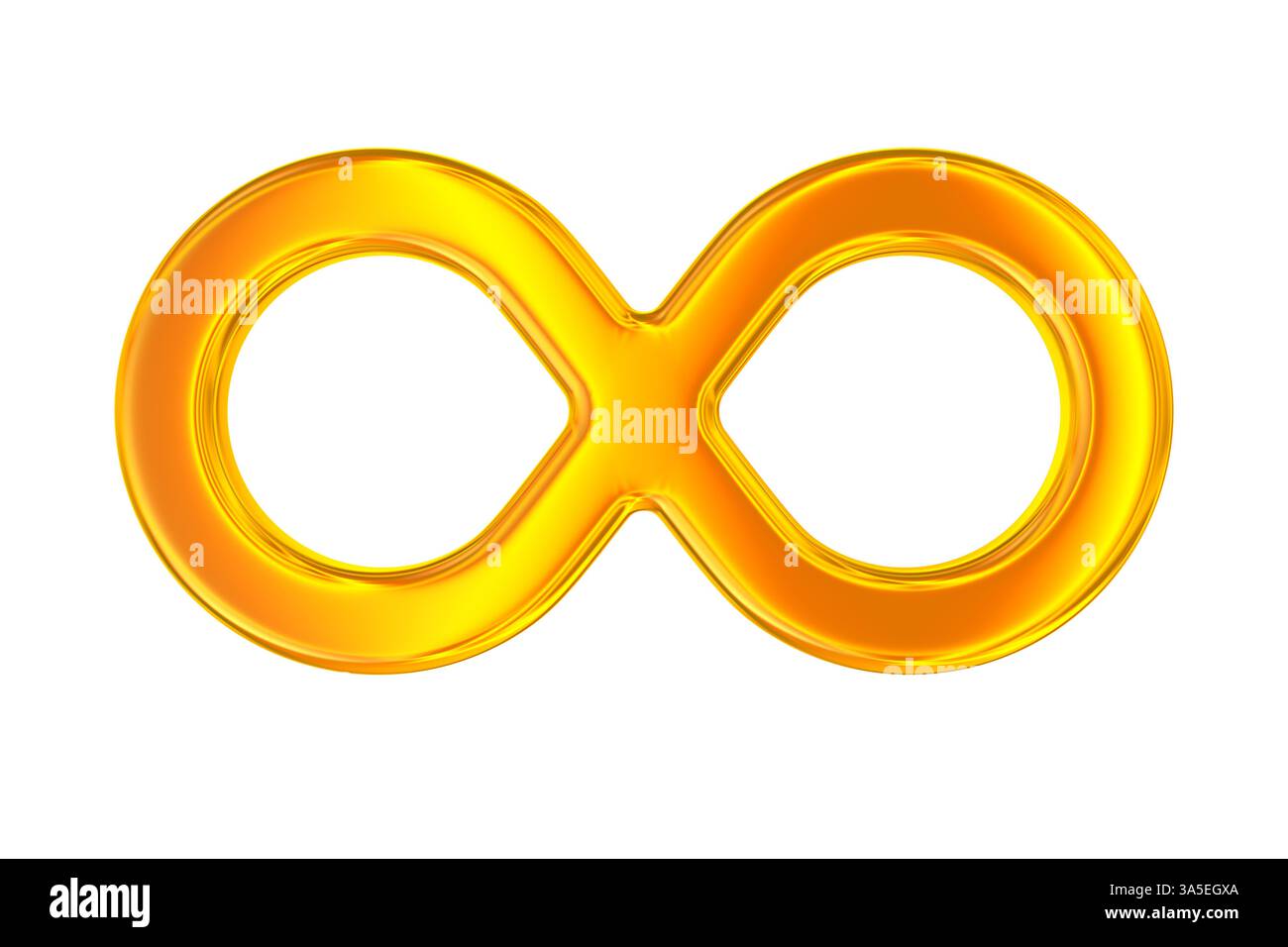Symbol infinity on white background. Isolated 3D illustration Stock ...