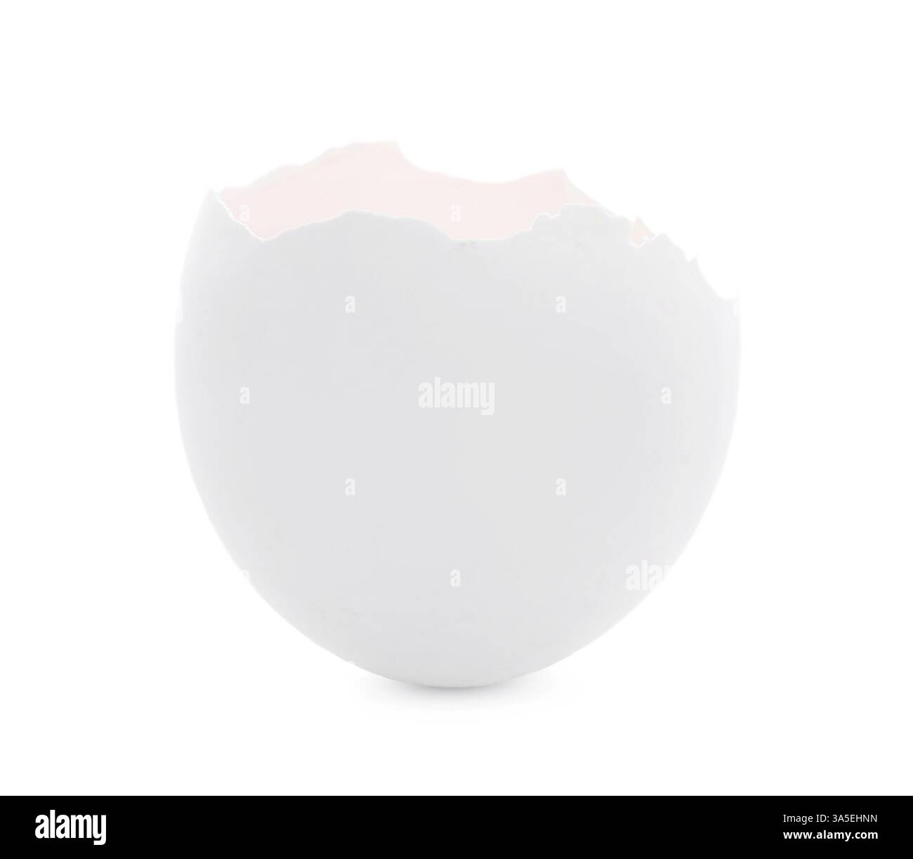 One piece of broken eggshell isolated on white Stock Photo - Alamy