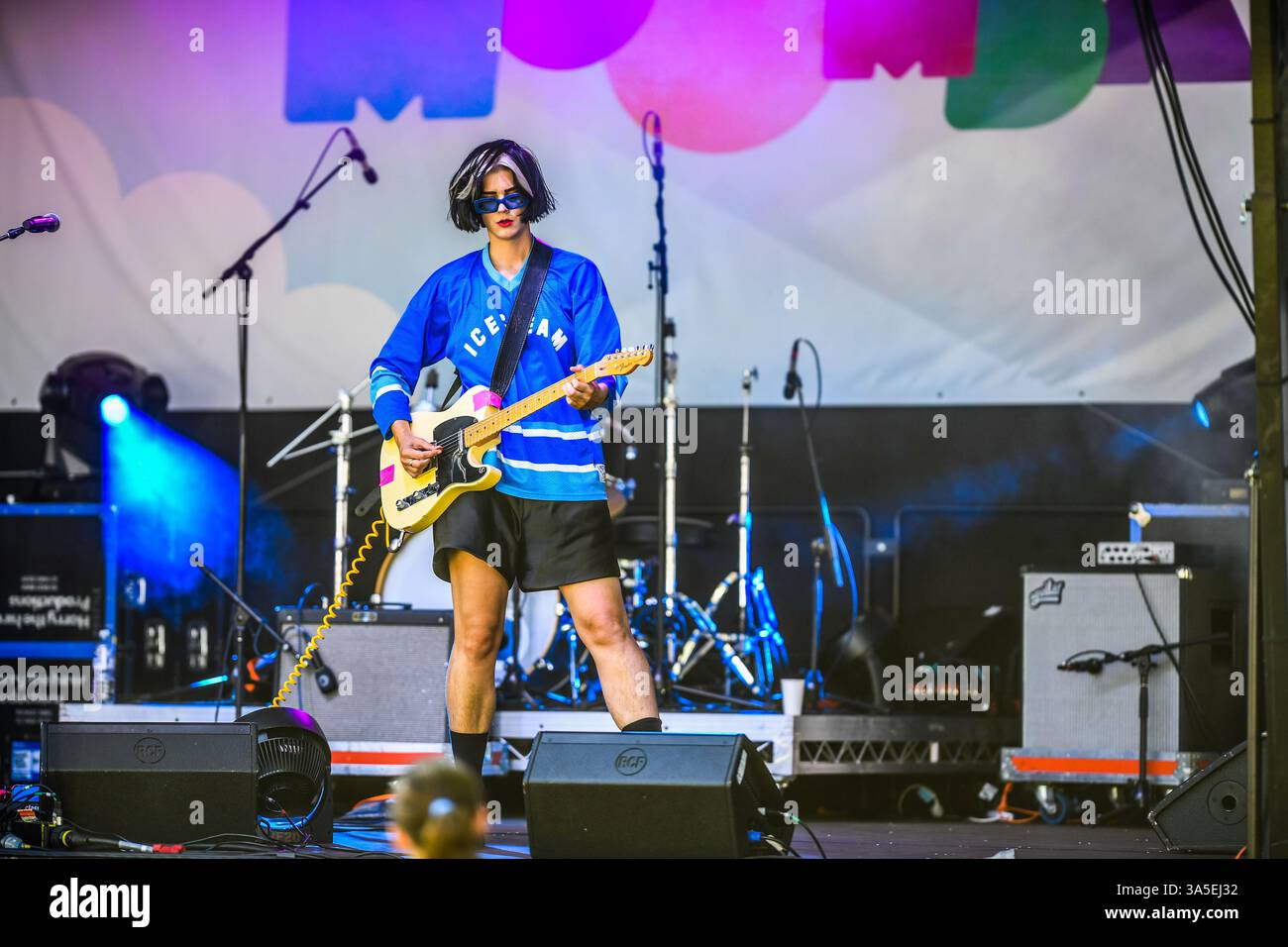 Australian singer and songwriter Bec Sandridge is seen performing on ...
