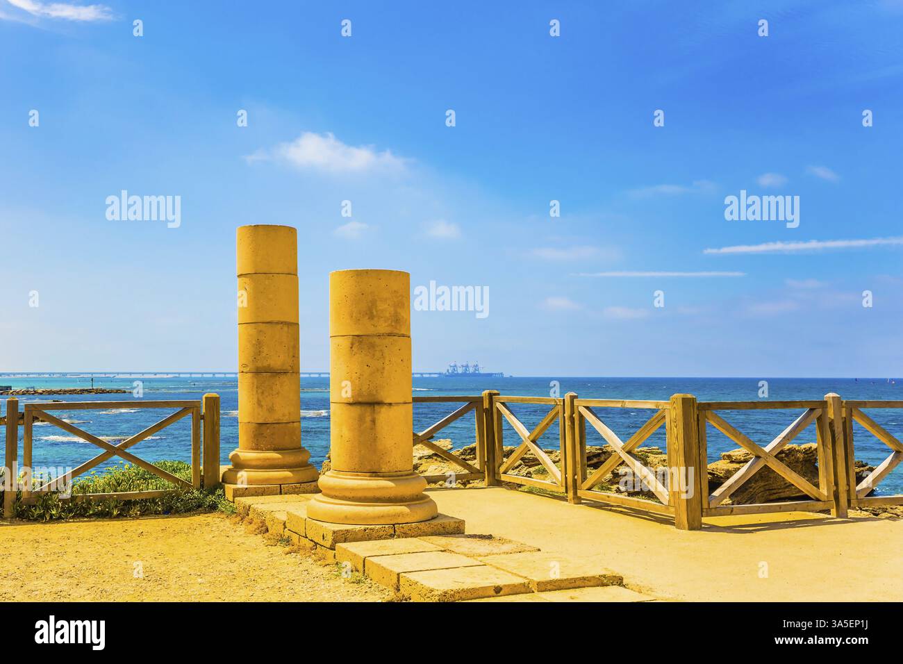 Concept of archeological and historical tourism. The scenic part of ...