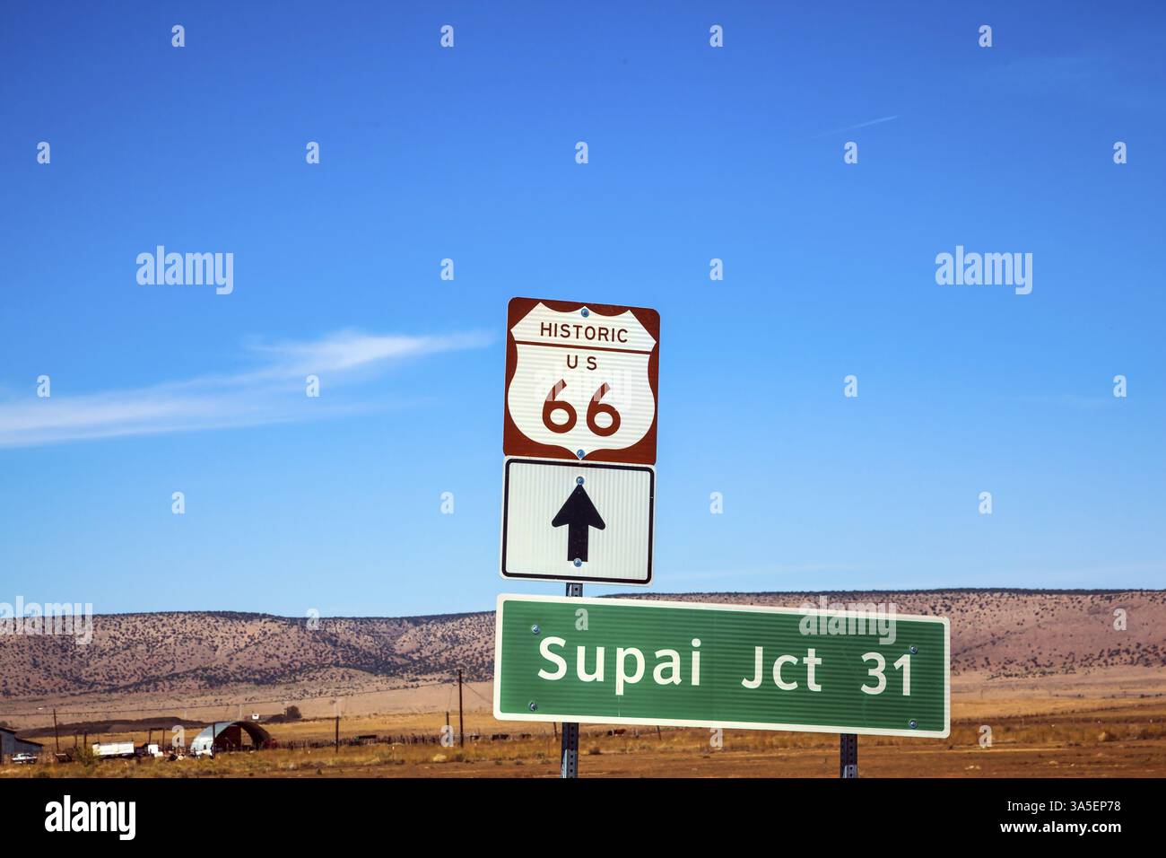 Route 66. U.S. America's Main Street. First Highway in US Numbered ...