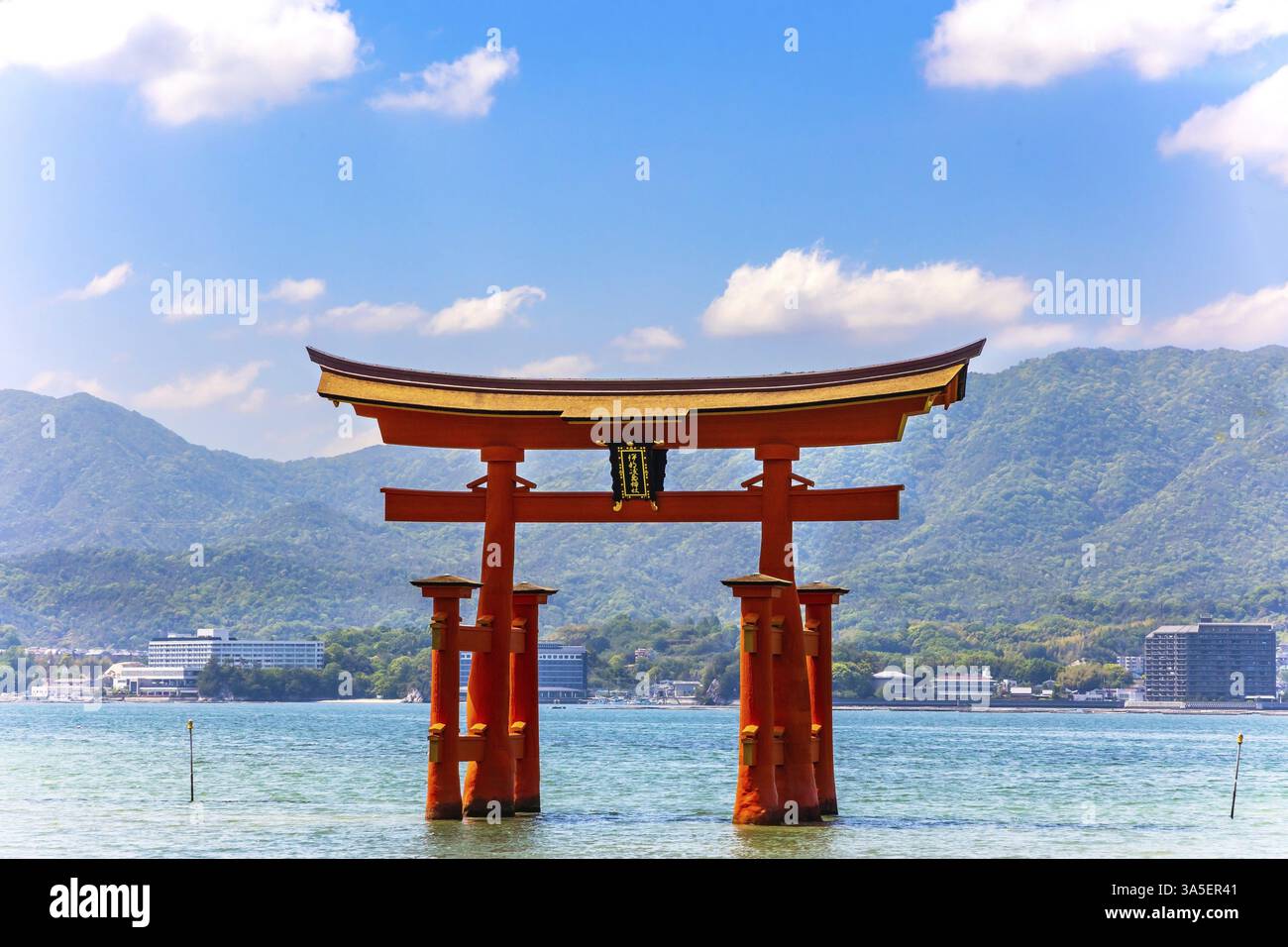 Ritual gates - torii. Itsukushima (Miyajima) Island. Japan. Itsukushima ...