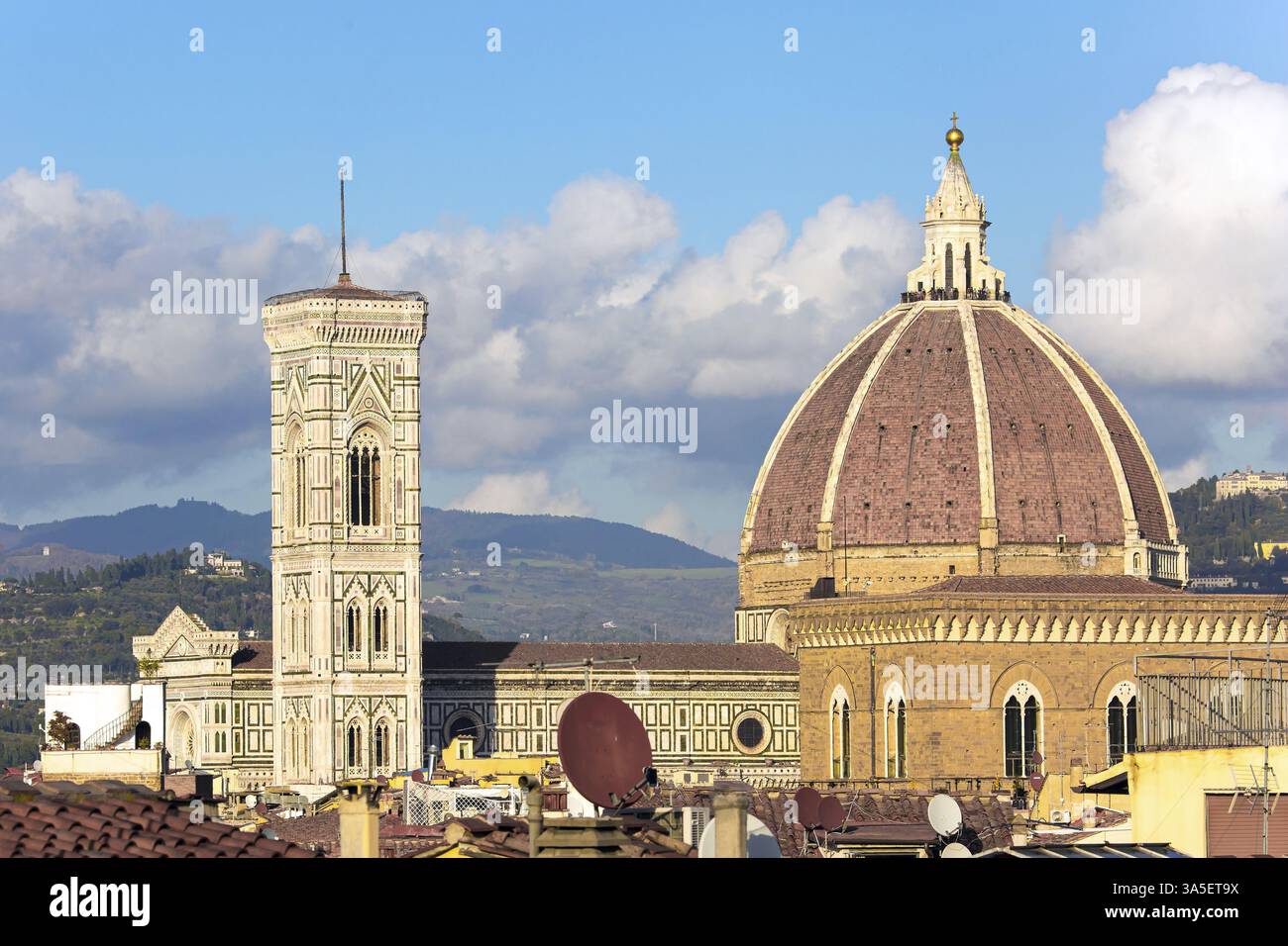 Magnificent Renaissance architecture. Italy. Dome of the Cathedral of ...