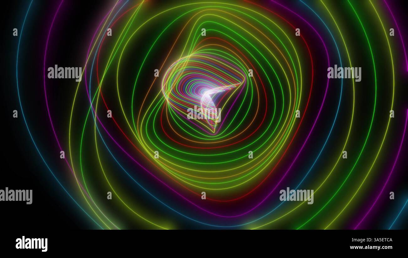 3d round blue sound wave hi-res stock photography and images - Alamy