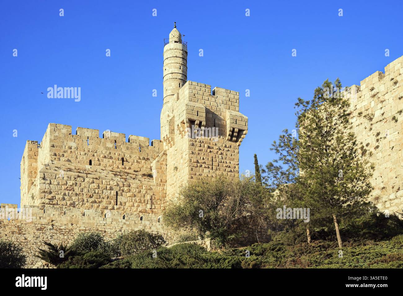 Ancient citadel Tower of David near Jaffa Gate. Jerusalem is the ...