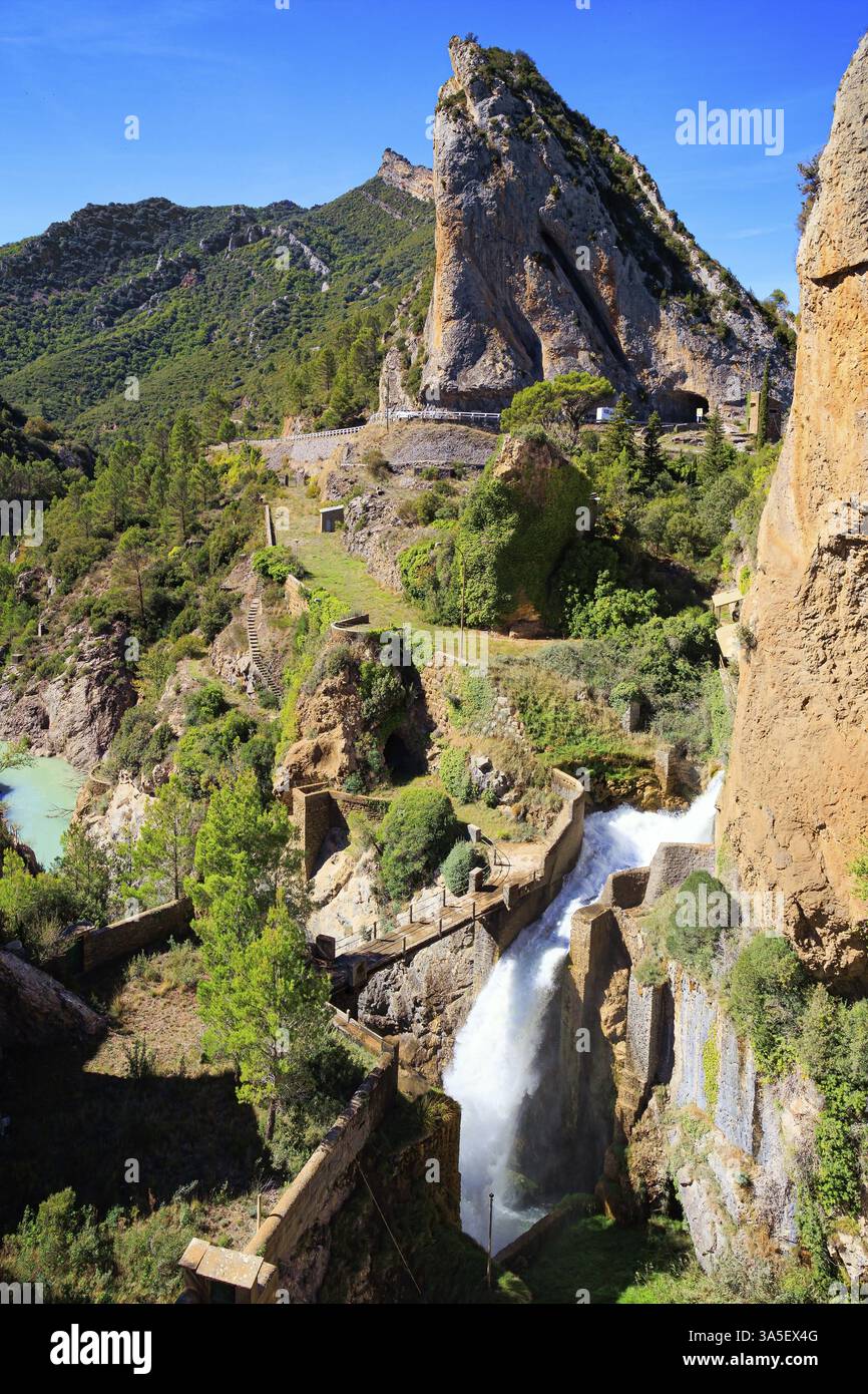 Stormy waterfall among cliffs hi-res stock photography and images - Alamy