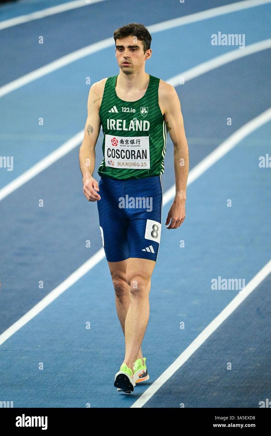 Andrew Coscoran of Ireland competing in the 3000m men final at the ...