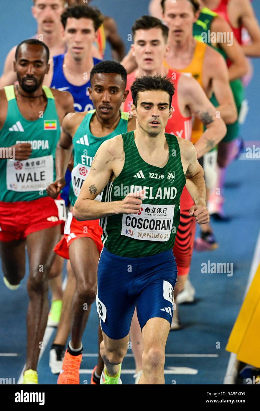 Andrew Coscoran of Ireland competing in the 3000m men final at the ...