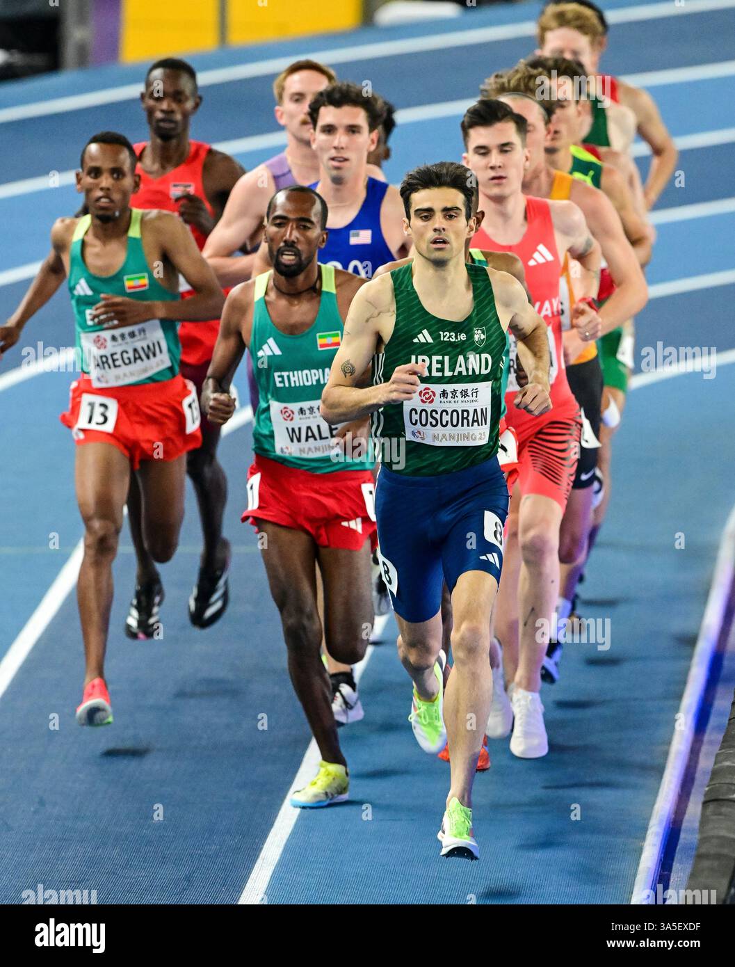 Andrew Coscoran of Ireland competing in the 3000m men final at the ...