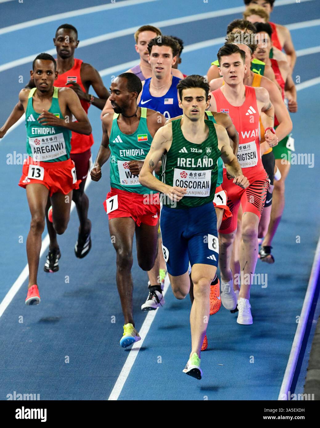 Andrew Coscoran of Ireland competing in the 3000m men final at the ...