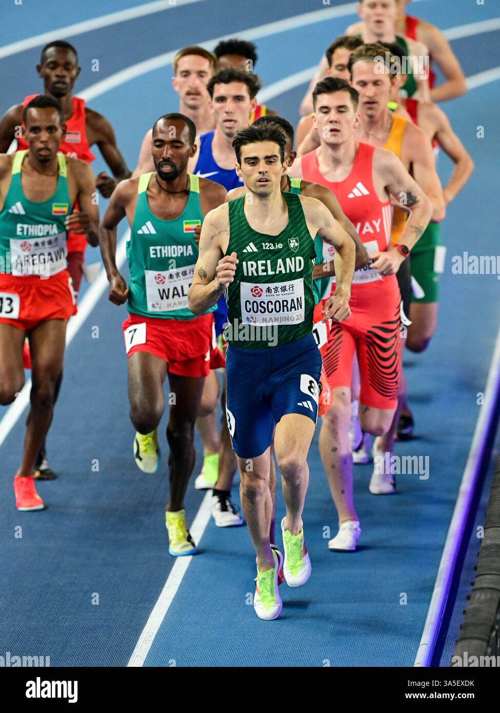 Andrew Coscoran of Ireland competing in the 3000m men final at the ...