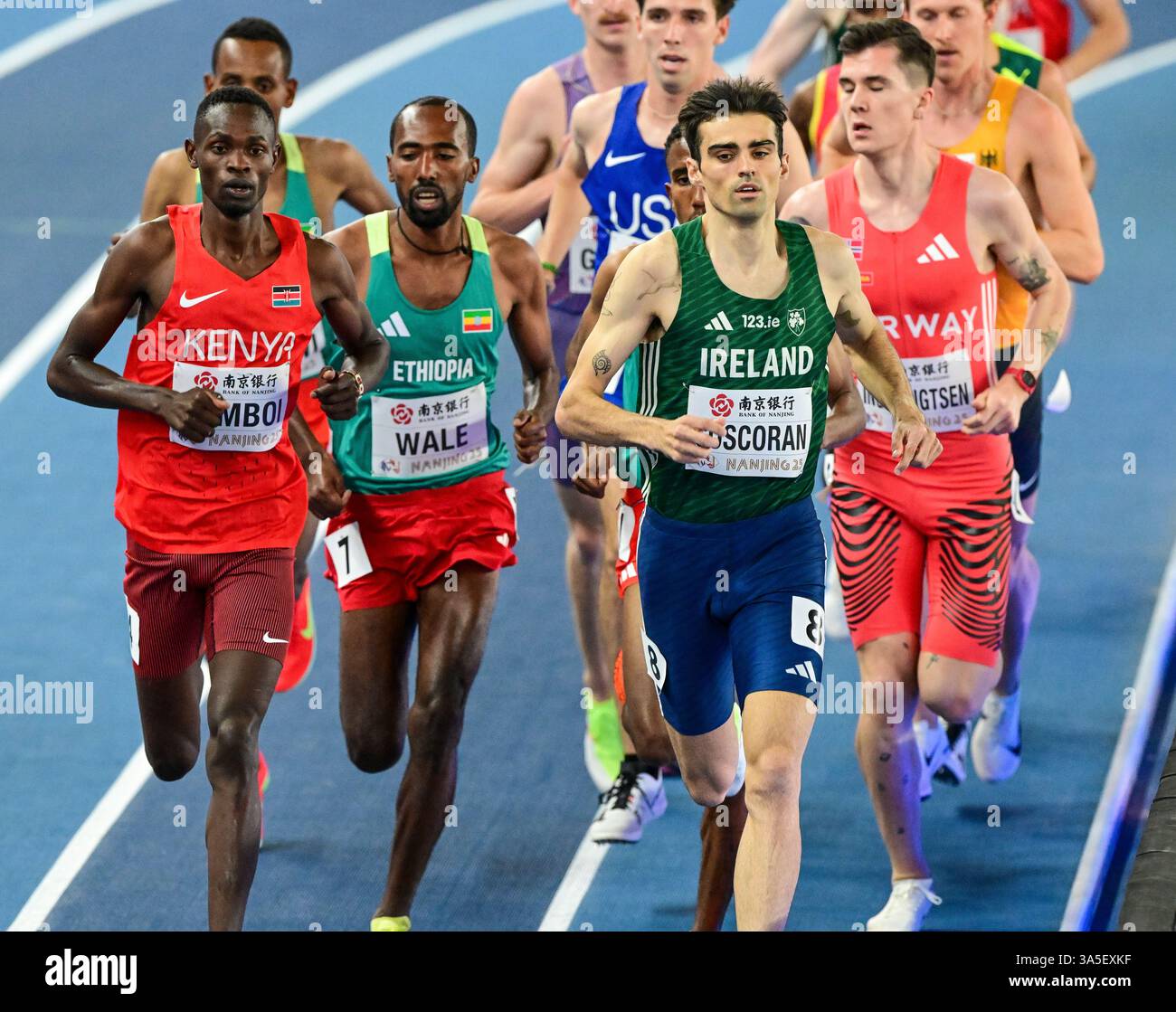 Andrew Coscoran of Ireland competing in the 3000m men final at the ...