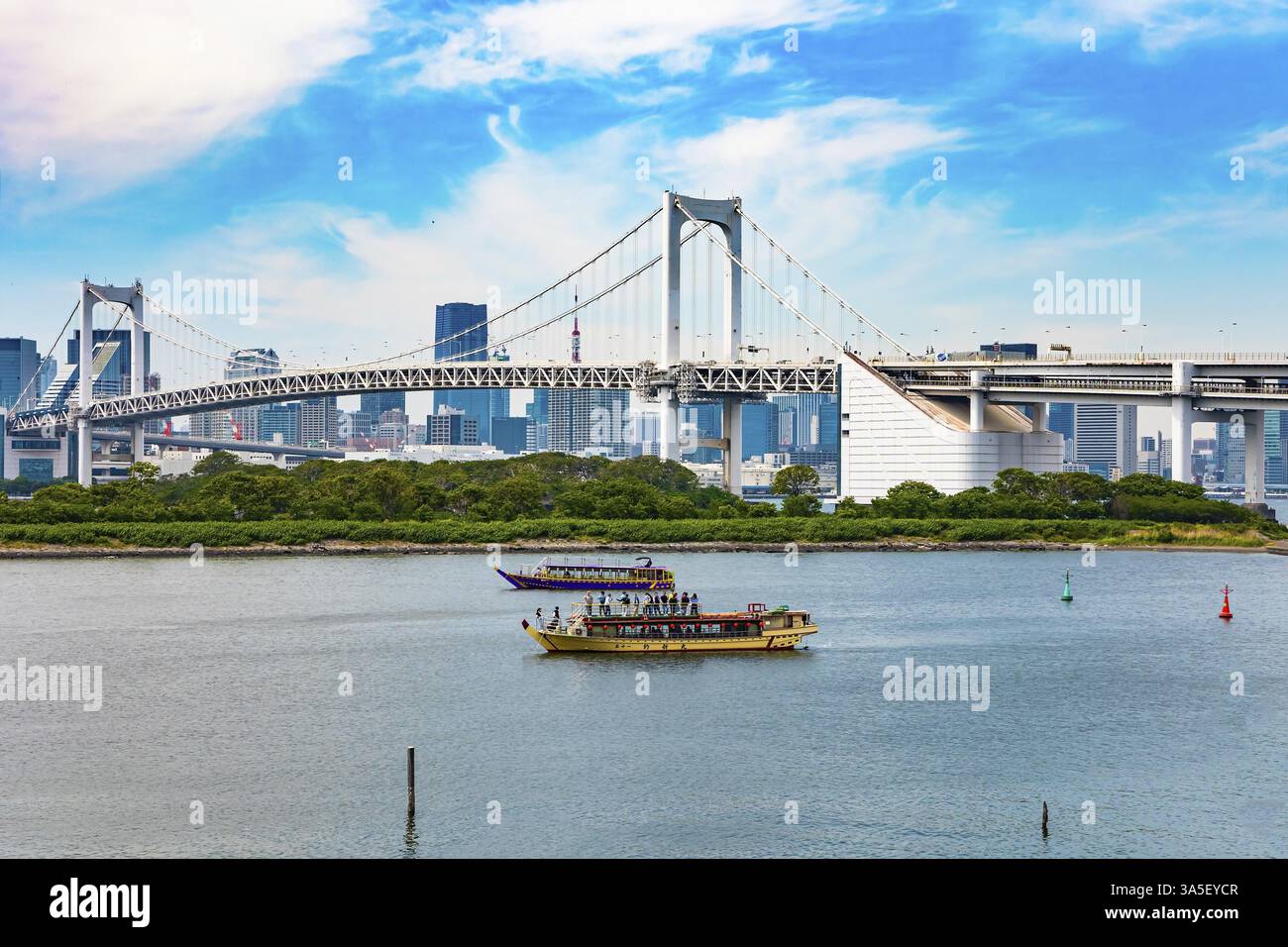 Odaiba is large artificial island in Tokyo Bay. The island is connected ...