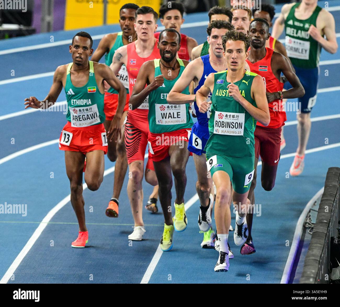 Ky Robinson of Australia competing in the 3000m men final at the World ...