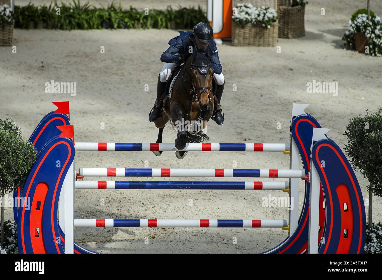 Edward LEVY (FRA) riding FOR MILLIONS DE PAO during the Saut Hermes ...