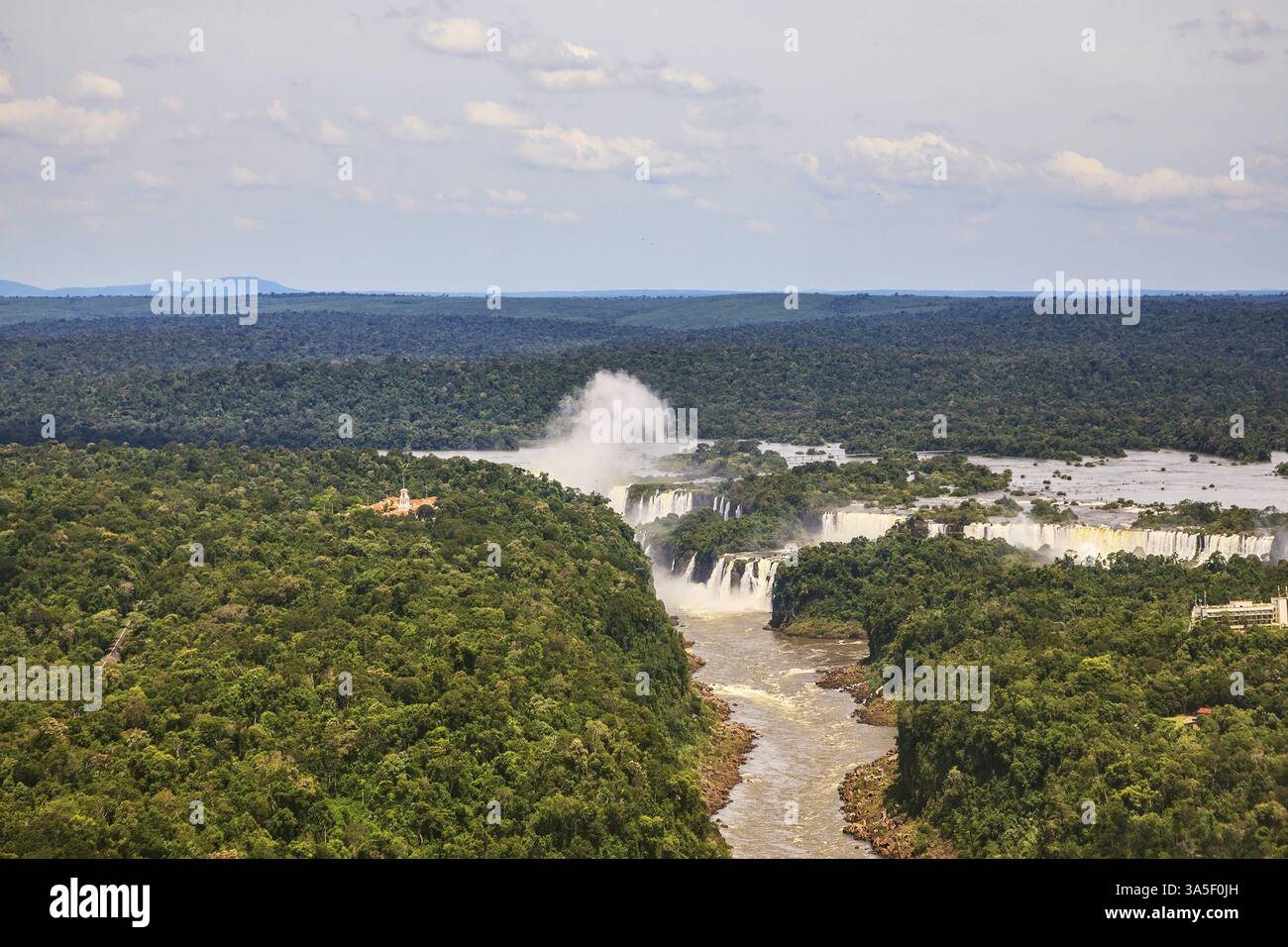 Iguazu Falls in the two national parks - Argentina and Brazil in the ...