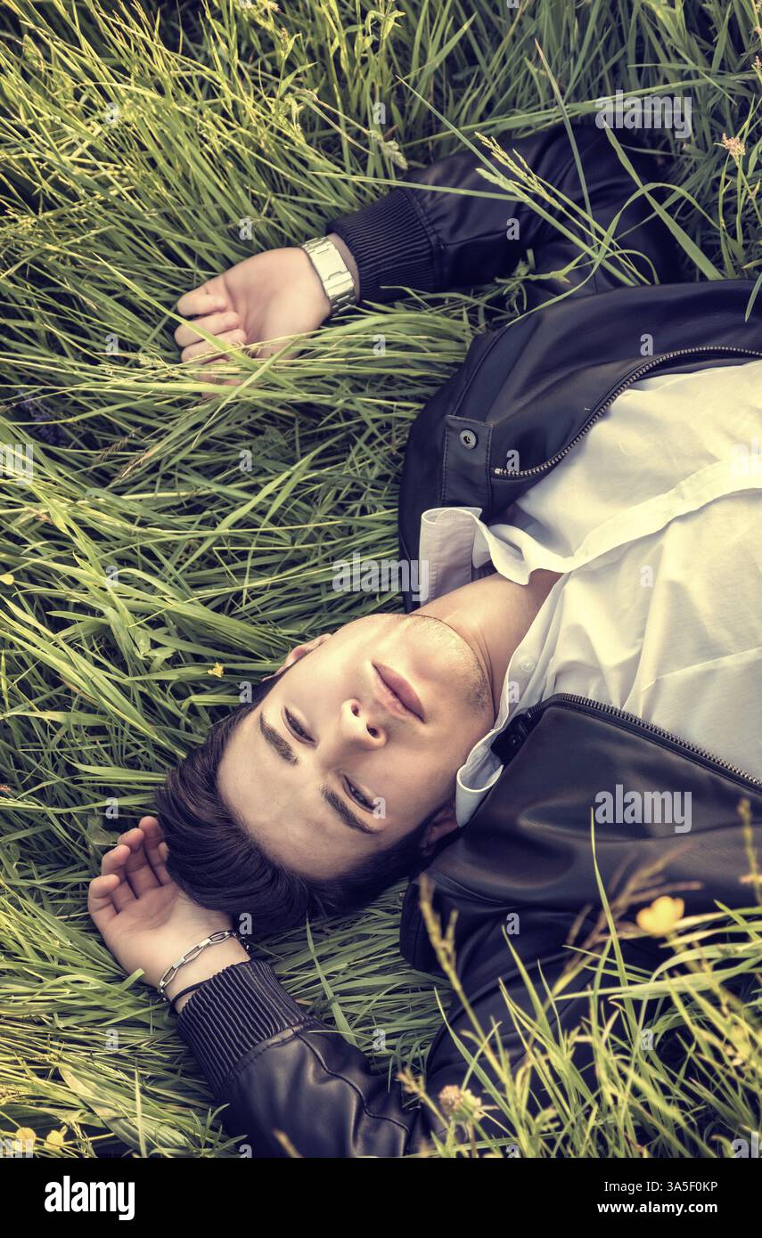Picture from above mans hi-res stock photography and images - Alamy