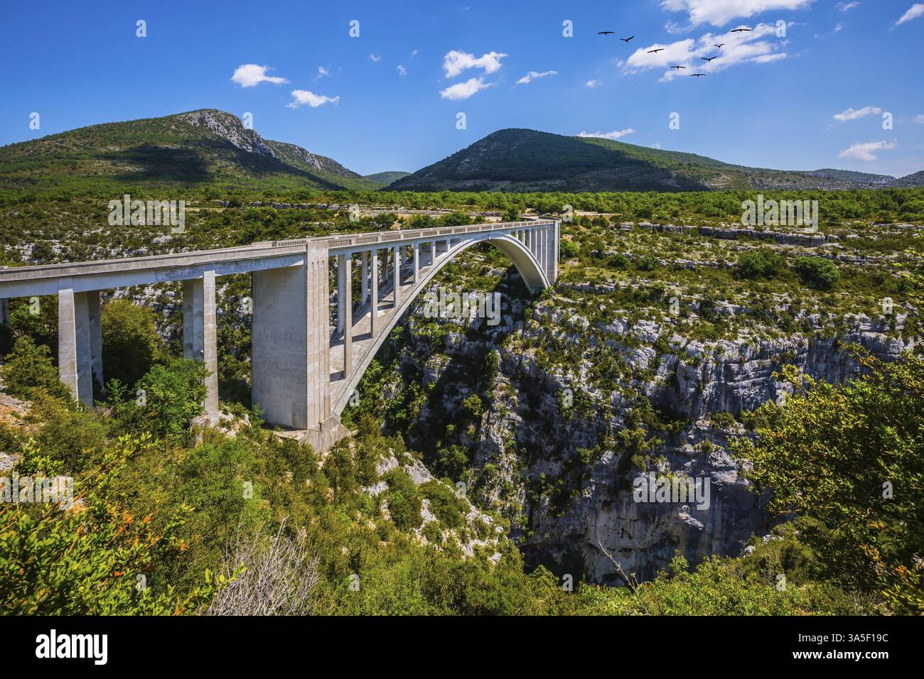 Canyon of Verdon, Provence, France. The largest alpine canyon Verdon ...