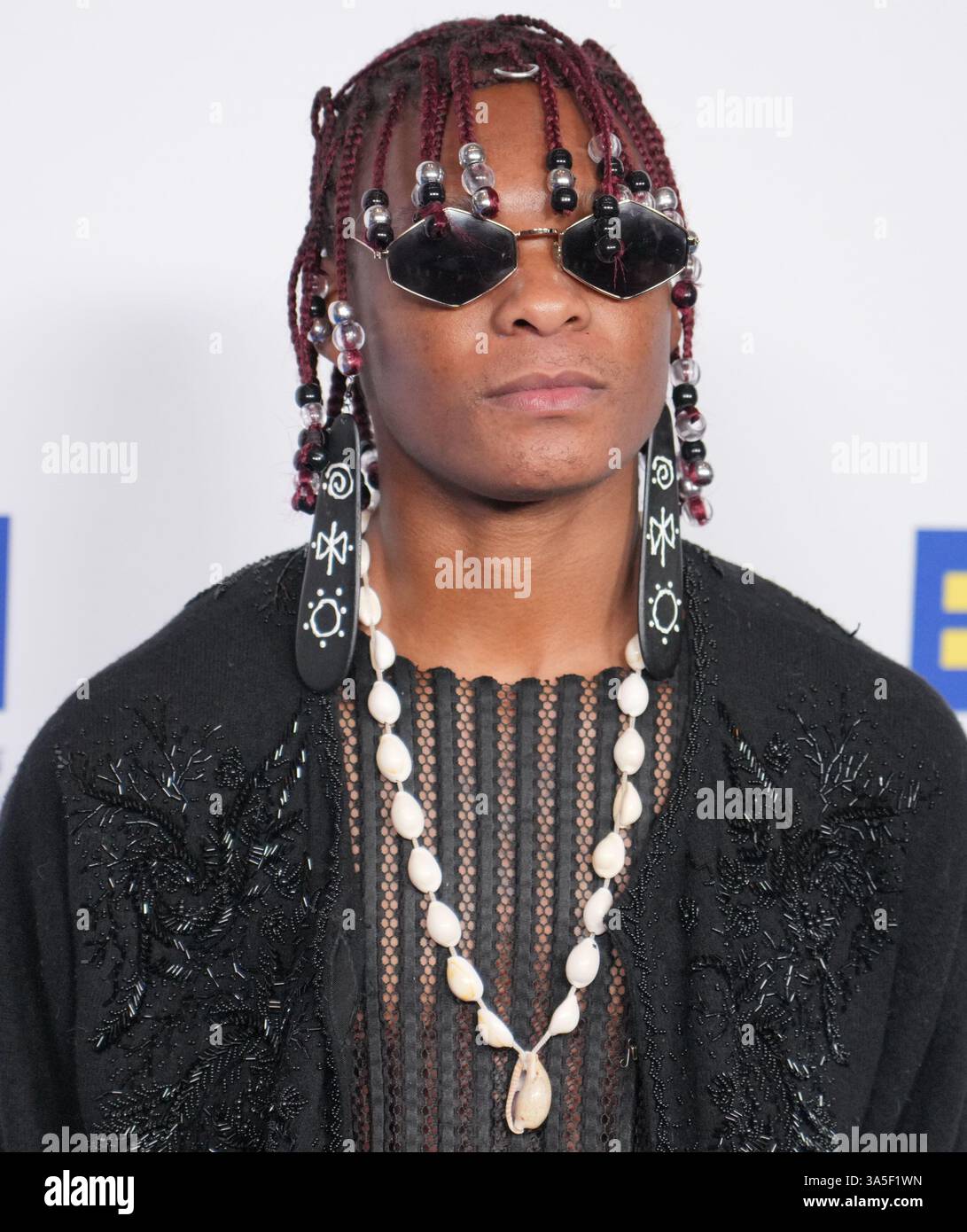 Dreamer Isioma arrives at the Human Rights Campaign's 2025 Los Angeles ...