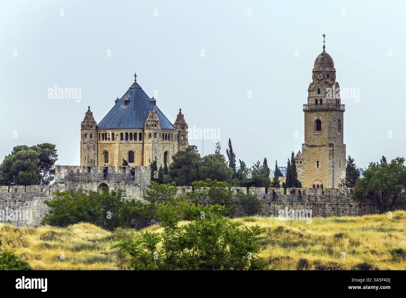 Amazing walk through the ancient walls of Jerusalem. Narrow passage ...