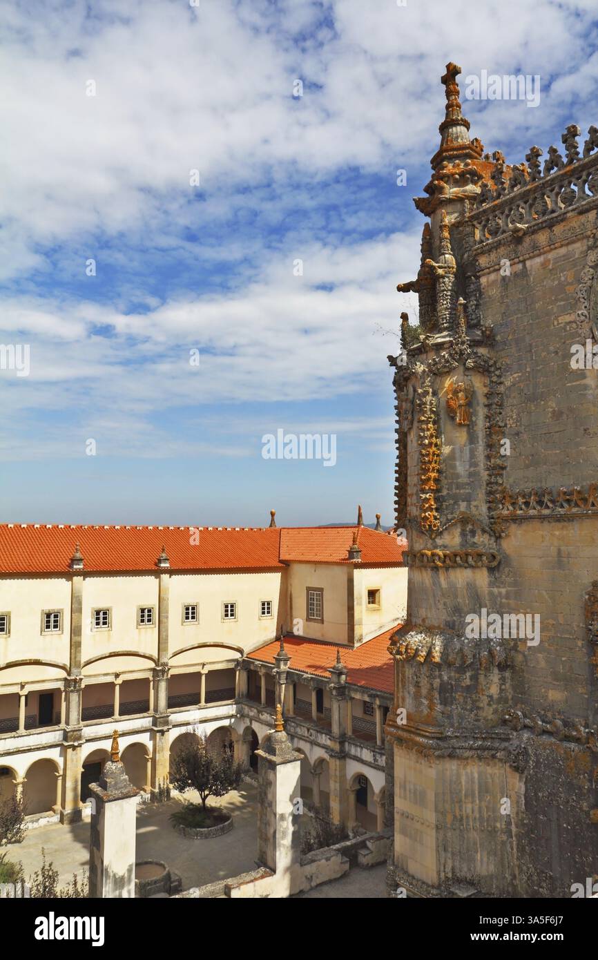 Beautifully decorated facades quadrangular palace, surrounding patio ...