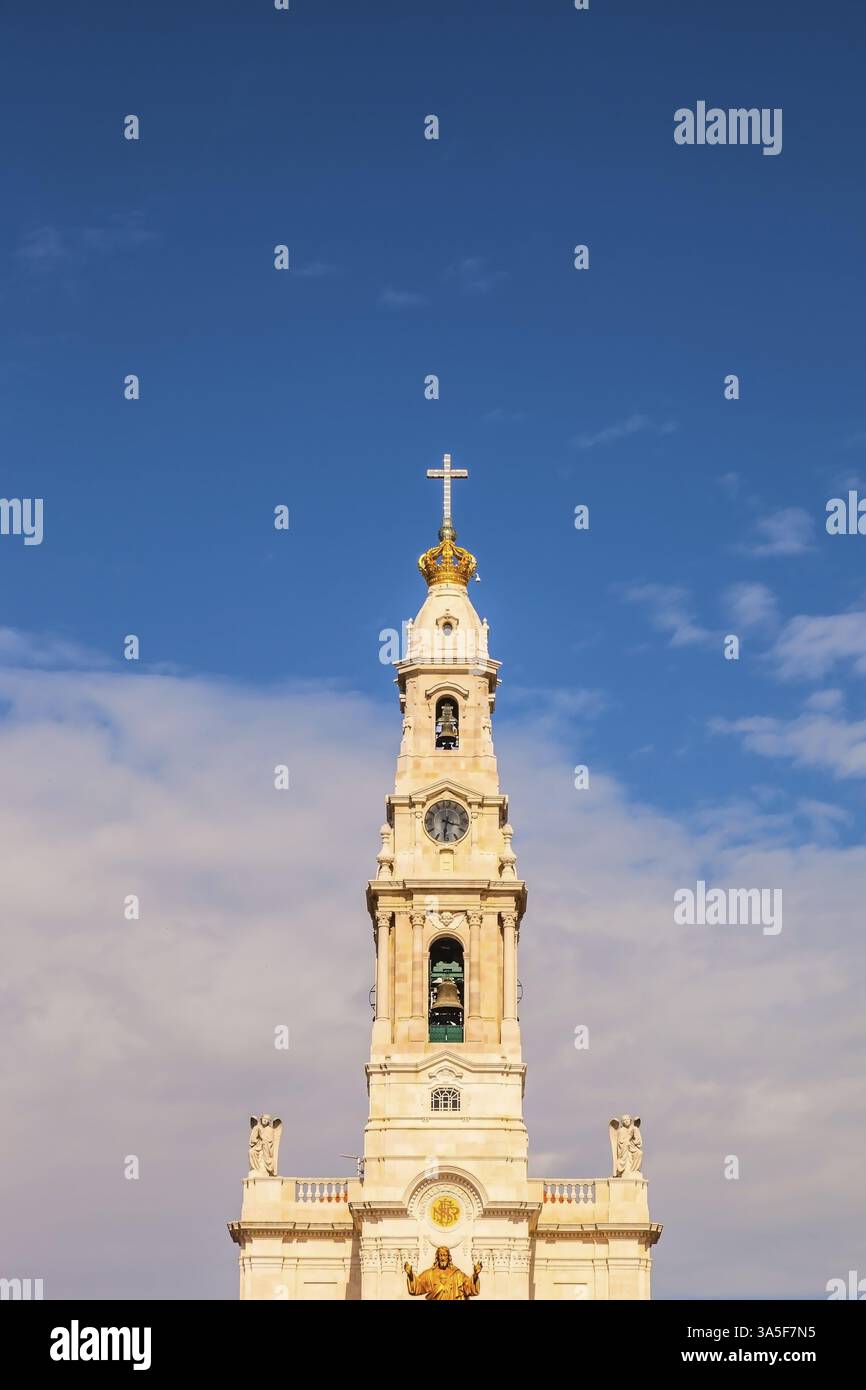 The magnificent bell tower. Portugal. City Fatima - Catholic pilgrimage ...
