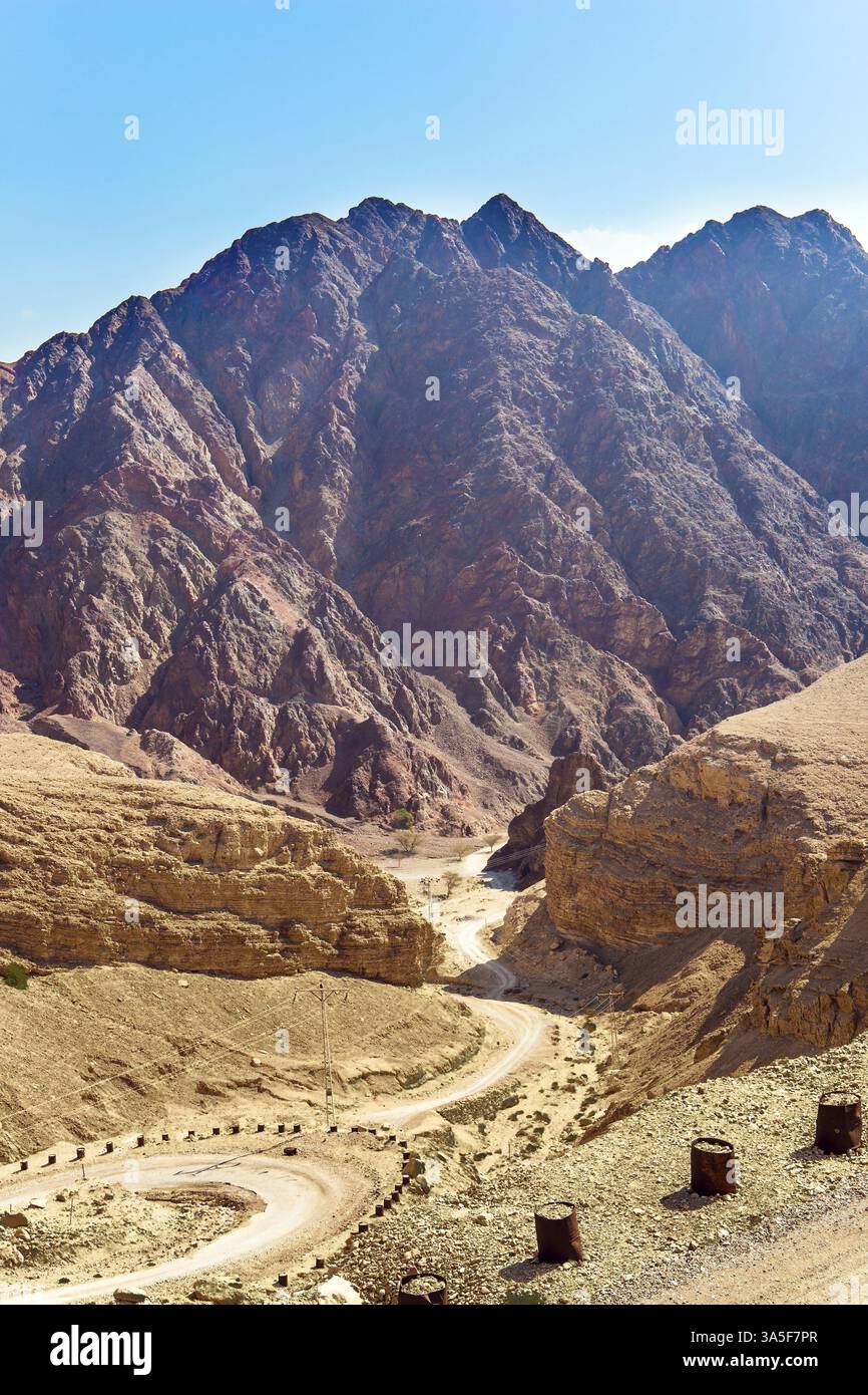 Multicolored landscape formations. The rocks are composed of sandstones ...
