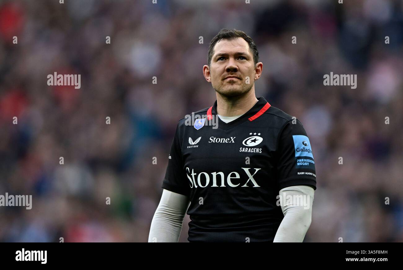 Tottenham, United Kingdom. 22nd Mar, 2025. Premiership Rugby. Saracens ...