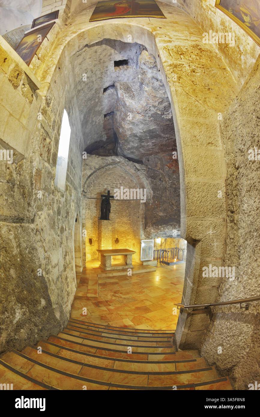 Jerusalem - September 3: entrance hall in the Holy Sepulchre September ...