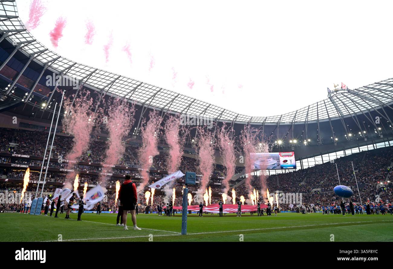 Tottenham, United Kingdom. 22nd Mar, 2025. Premiership Rugby. Saracens ...